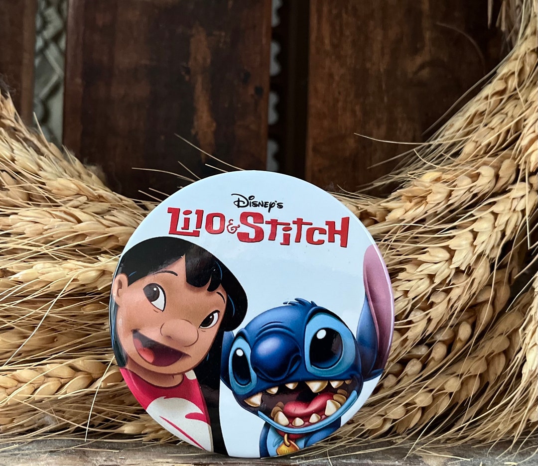 2002 ~ Lilo & Stitch Pin Back Button ~ Authentic Movie Release ...