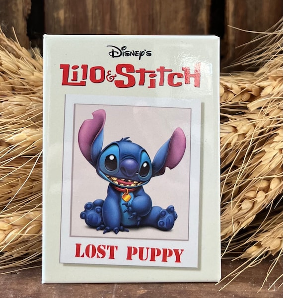 2002 ~ Lilo & Stitch “Lost Puppy” Pin Back Button ~ A… - Gem