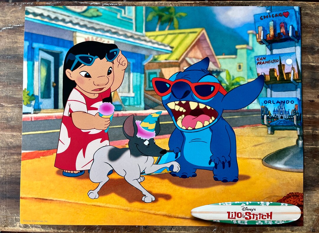 Walt Disney Animation ~ 2002 ~ “lilo & Stitch” Authentic Movie Theater ...