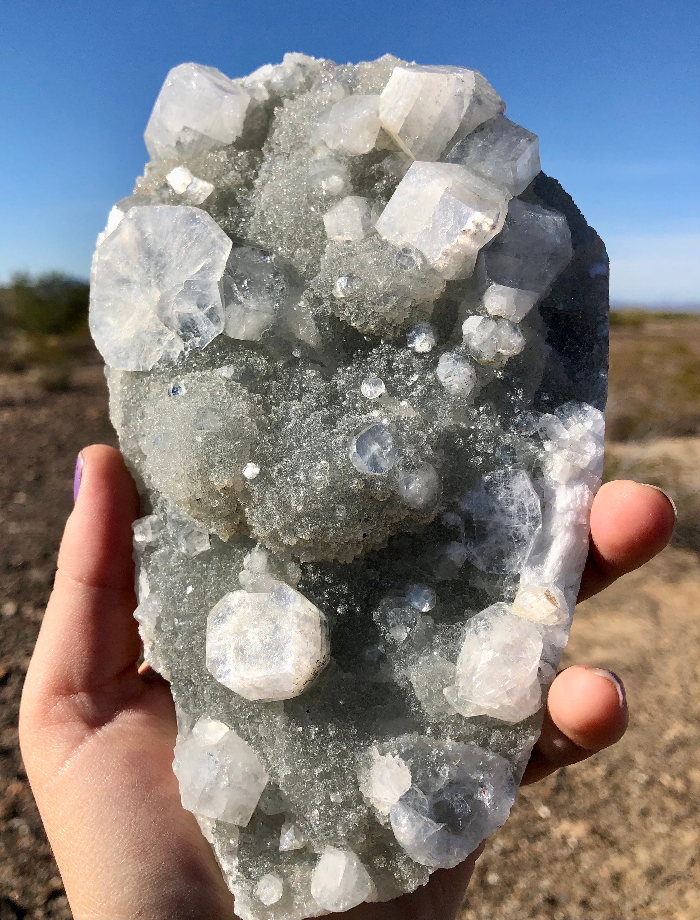 Baby Blue Apophyllite Crystal Cluster - Etsy