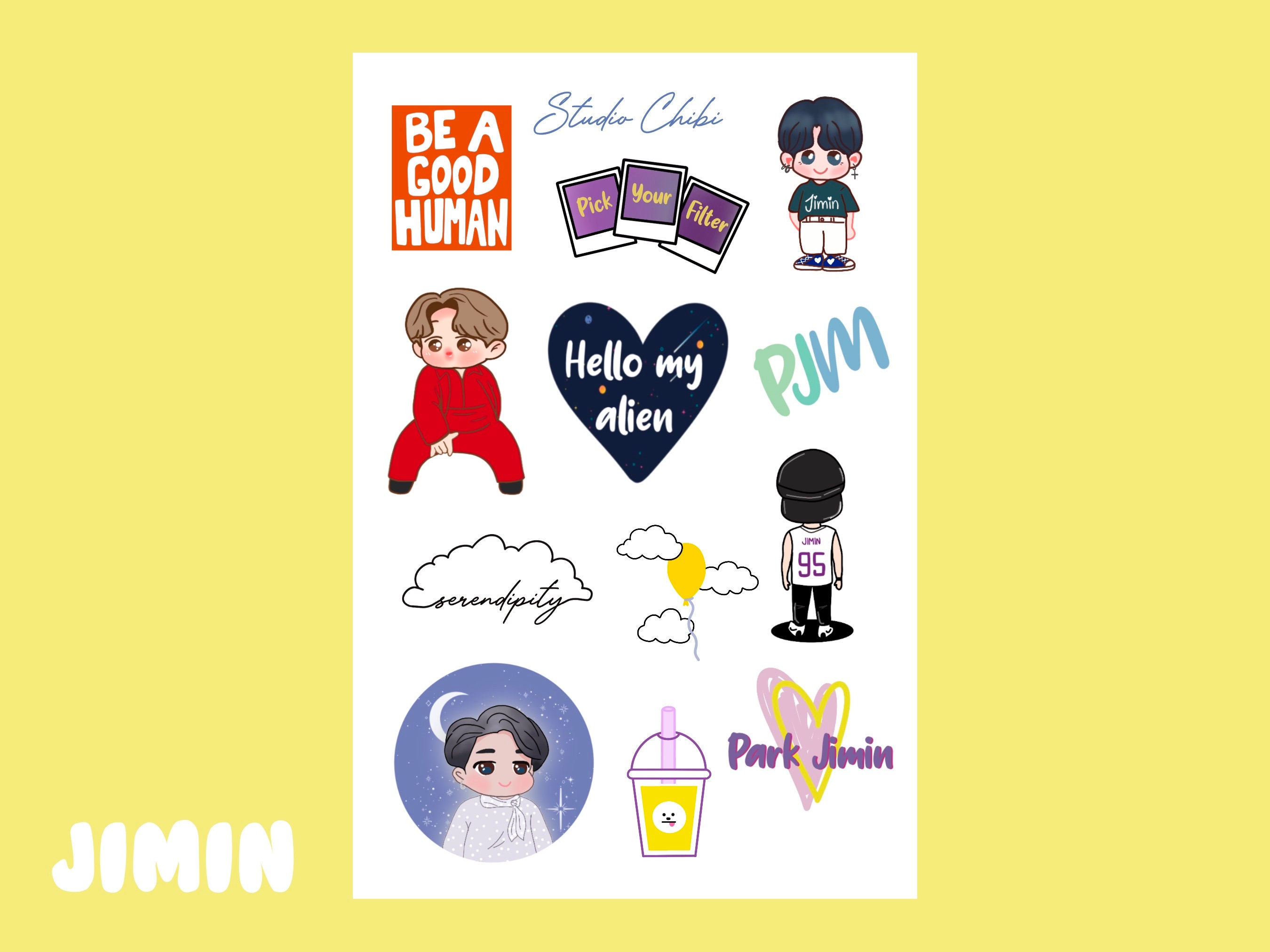 BTS Sticker Sheet Vol. 2 Bangtan Core Transparent Stickers - Etsy