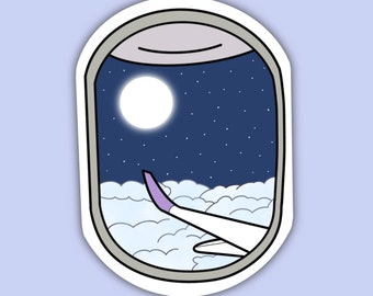 Airplane Window Sticker - Etsy