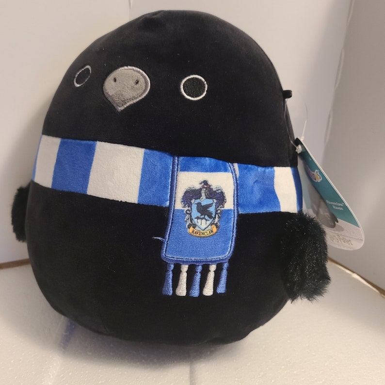 Squishmallow Harry Potter 8 Ravenclaw Raven PLUSH NWT Black With Scarf ...