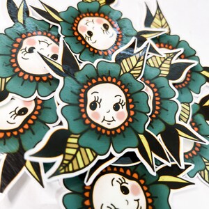 Kewpie Sticker Pack American Traditional Sticker Kewpie Doll Flower ...