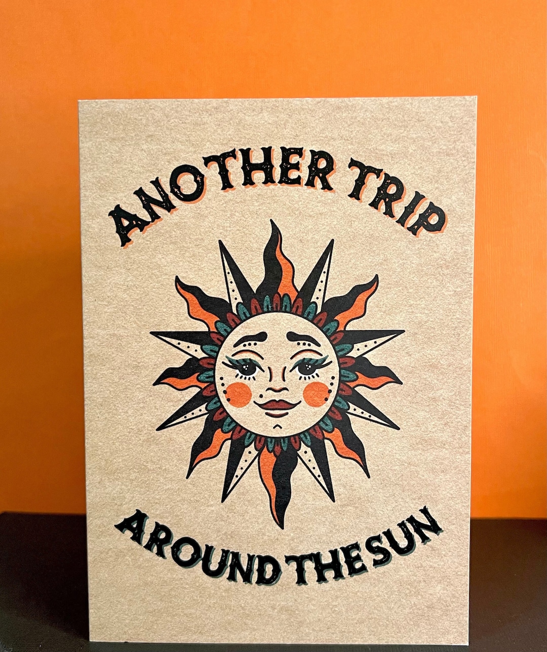 Another Trip Around the Sun Birthday Card | American Traditional Tattoo ...