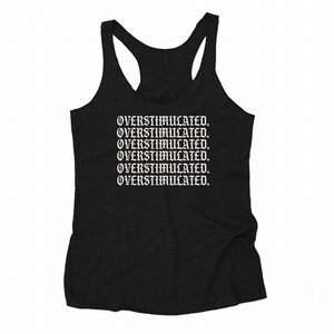 OVERSTIMULATED Crop Top Overstimulated Mom ORIGINAL Design Alt Apparel ...