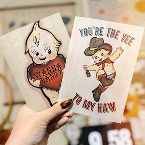 Funny Kewpie Anniversary Card American Traditional Tattoo - Etsy