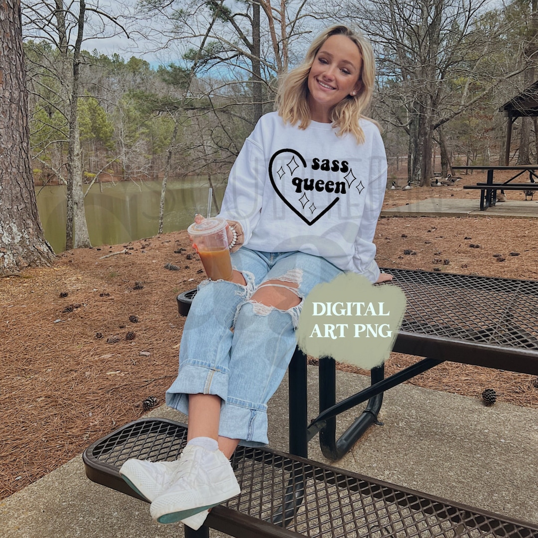 Sass Queen PNG SVG Digital Art Design/ Digital Shirt Design/ Designs ...