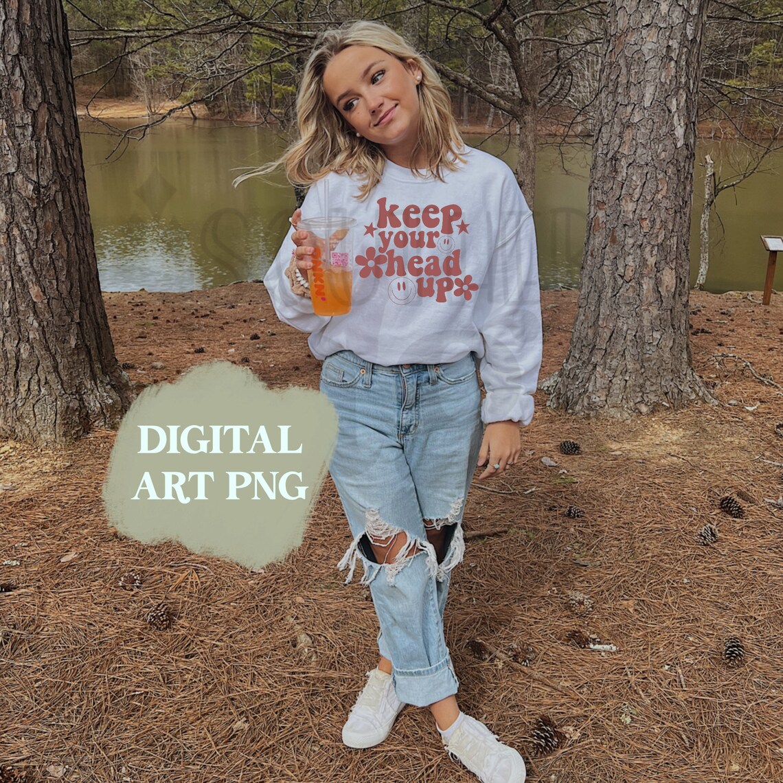 Keep Your Head up PNG SVG Digital Art Design/ Digital Shirt Design ...