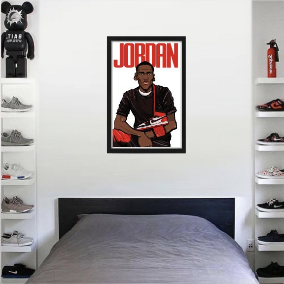 Michael Jordan Illustration for Sneakerhead First Nike Jordan ...