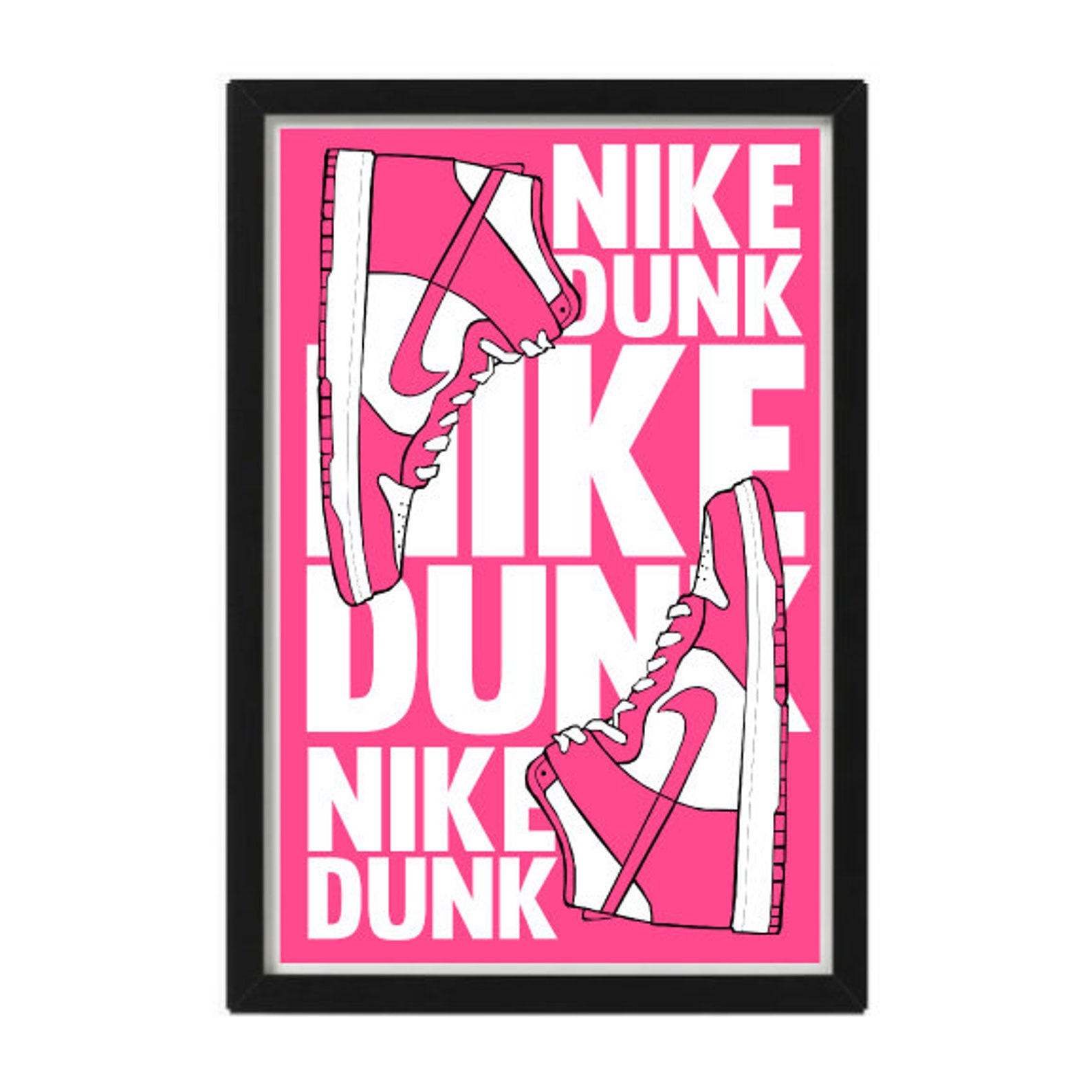 Nike Dunks Pink and White High Top Sneakers for the Sneaker Heads ...