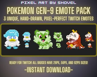 Sprigatito Pixel Art - Etsy Australia