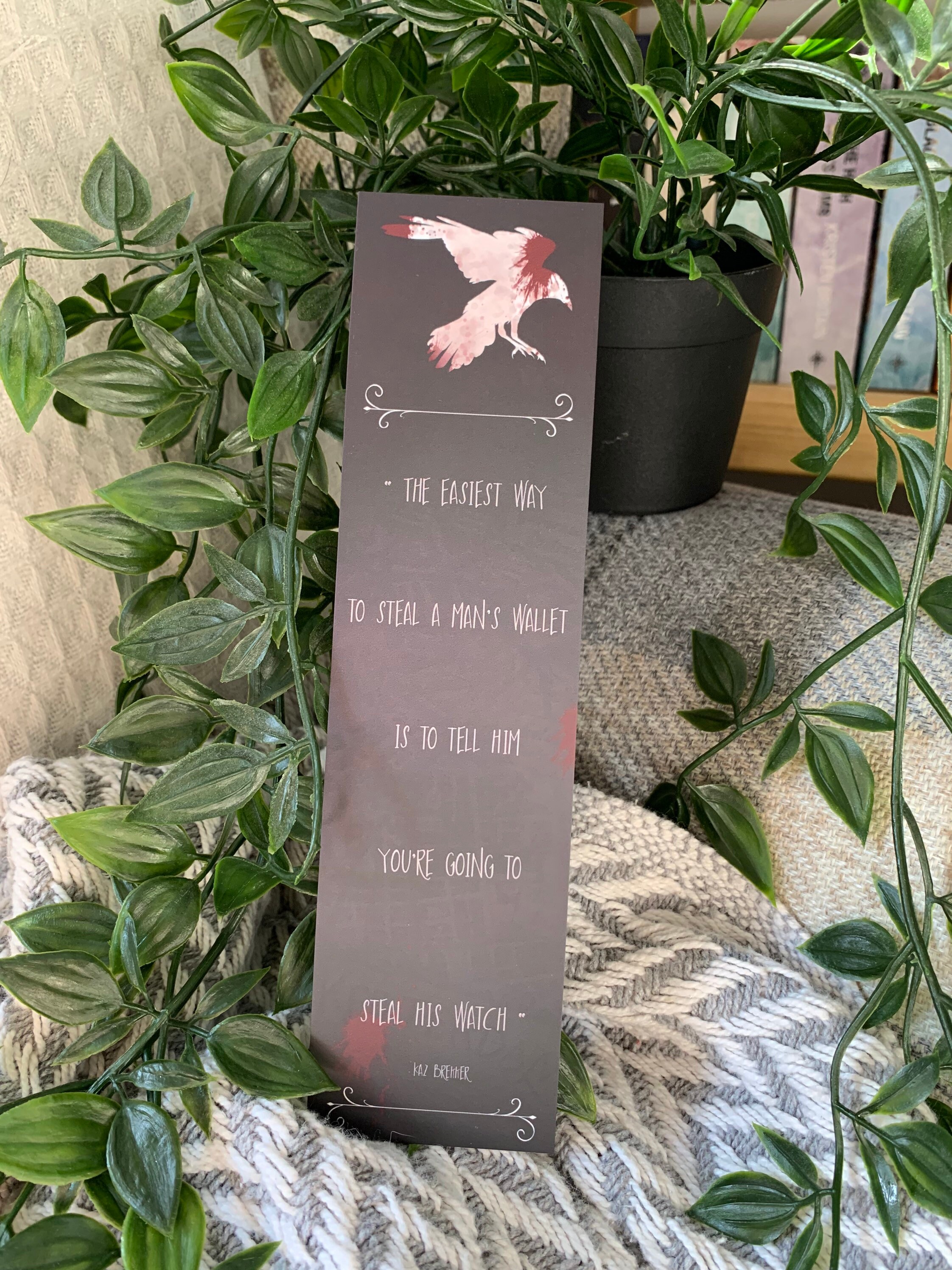 Six of Crows Bookmark , Grishaverse, Fantasy Inspired Handmade Bookish ...
