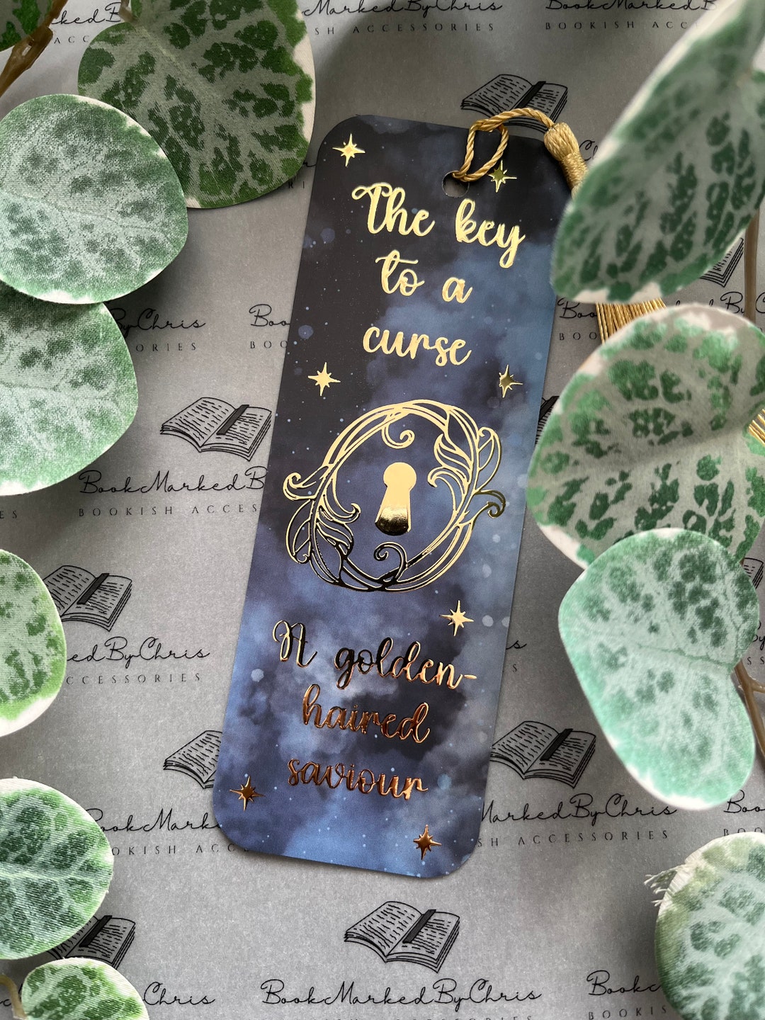 The Golden Key, Bookmark // Cass Gellar, Romance Book, Romance Bookmark ...