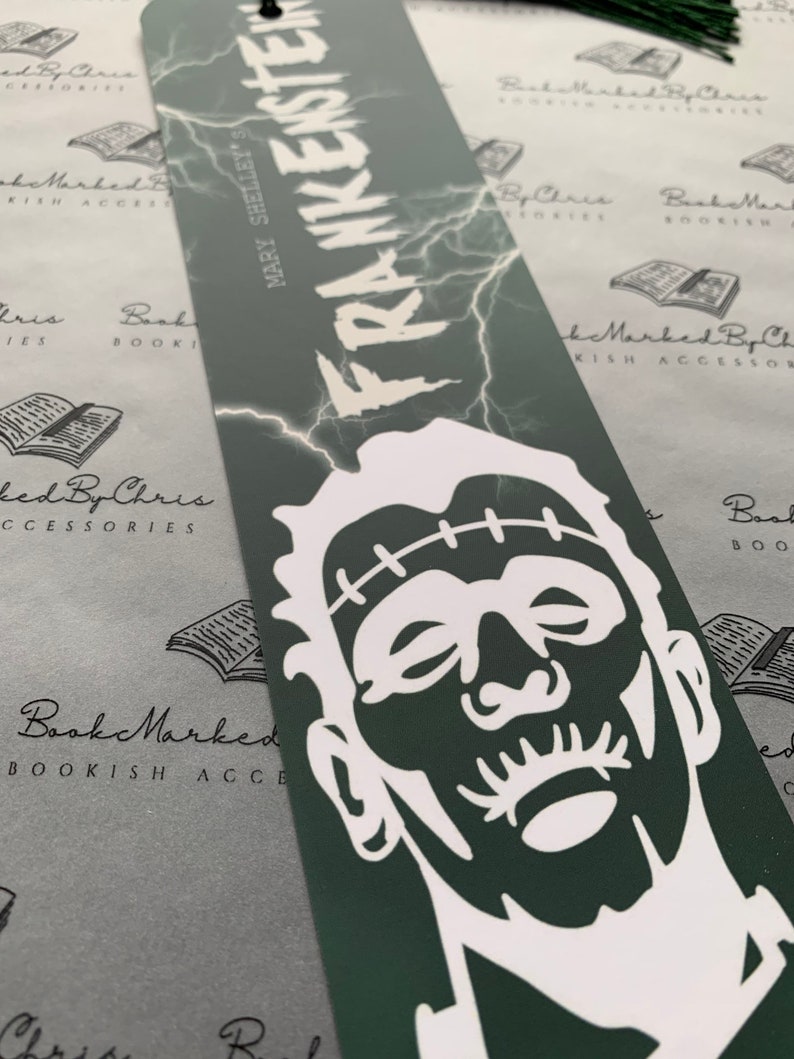 Frankenstein Bookmark, Gothic Horror, Bookish Stationery - Etsy