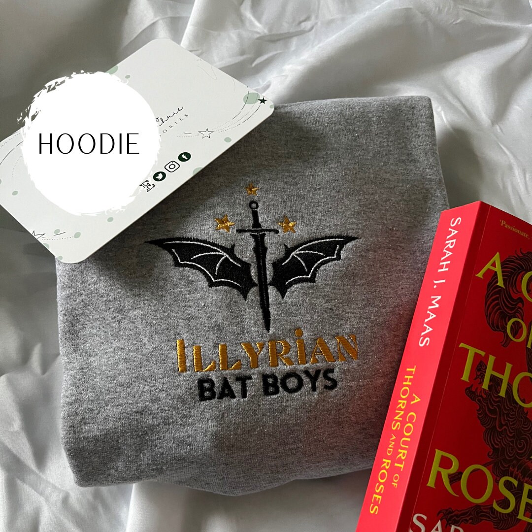 Illyrian Embroidered Hoodie - ACOTAR Merch the Perfect Bookish Gift - Etsy