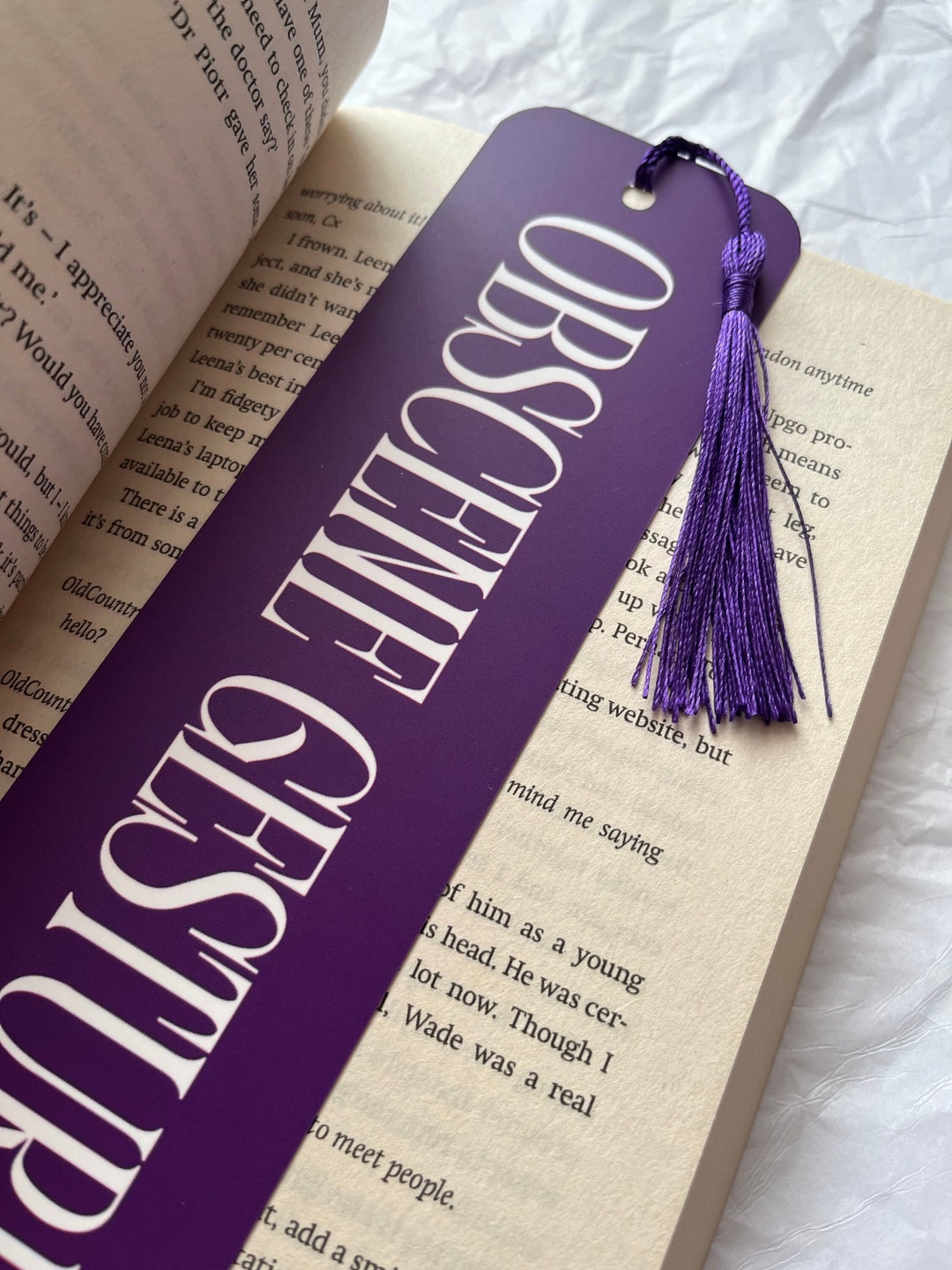 Obscene Gesture Bookmark// Funny Bookmark, Adult Bookmark, Reader Gift ...