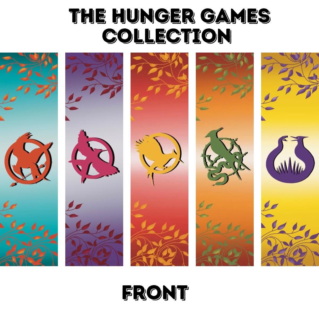 The Hunger Games Bookmark Collection// Mockingjay, Fantasy Reader ...