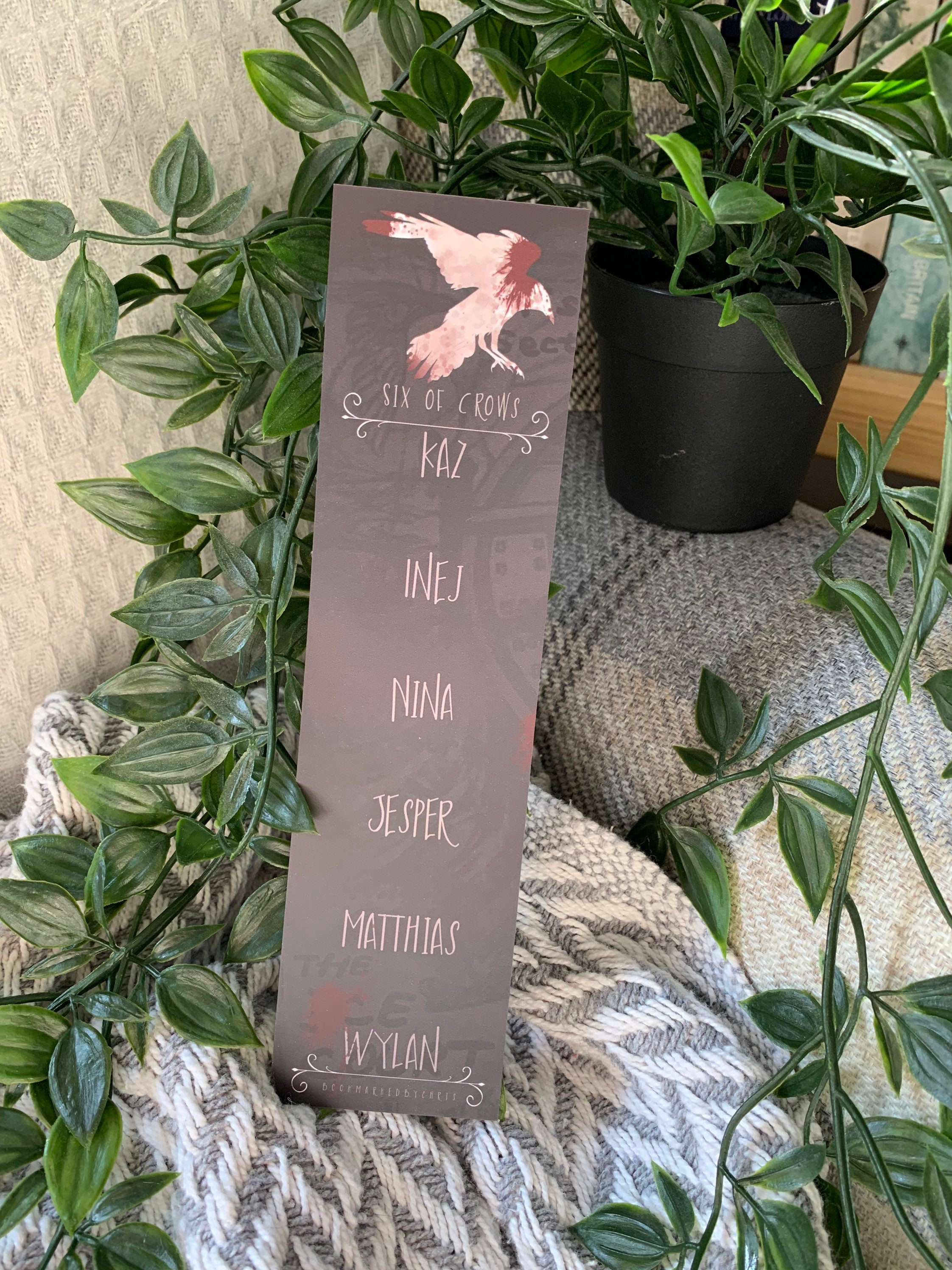 Six of Crows Bookmark , Grishaverse, Fantasy Inspired Handmade Bookish ...