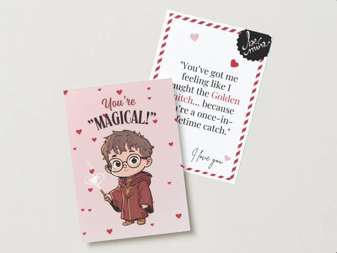 You're Magical - Wizard Valentine's Day Card for Love & Fun - Etsy