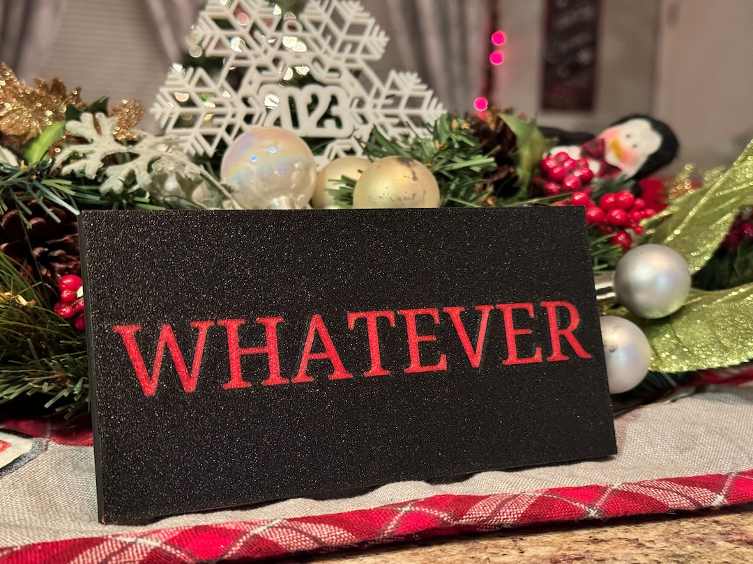 3D Printed "whatever" Gag Gift - Customizable Color - Etsy