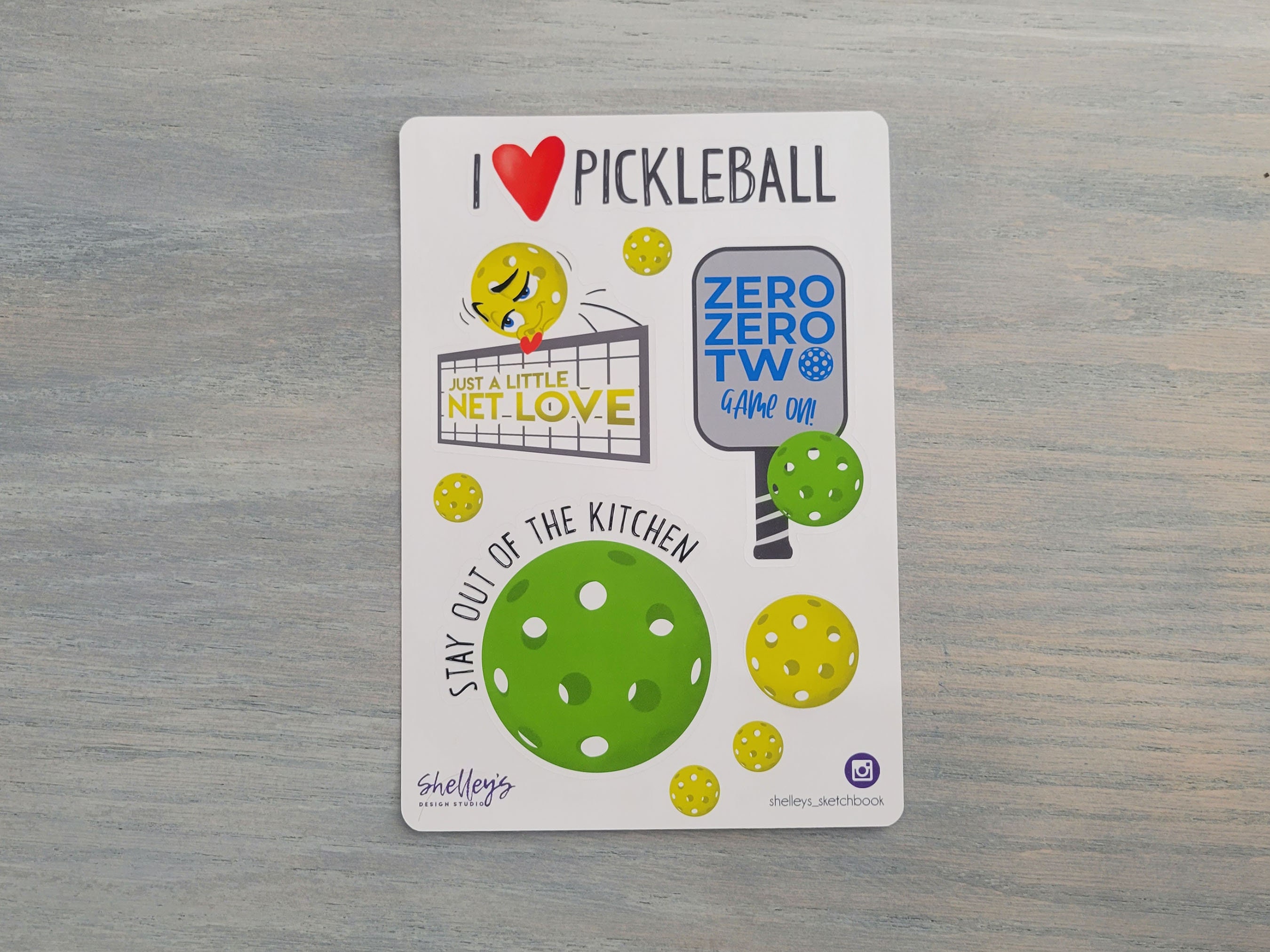 Pickleball Sticker Sheet PICKLEBALL Planner Stickers Stickers Craft ...