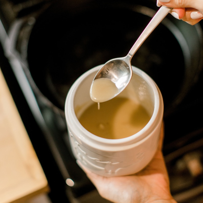 Ceramic Bacon Grease Container With Strainer - Etsy