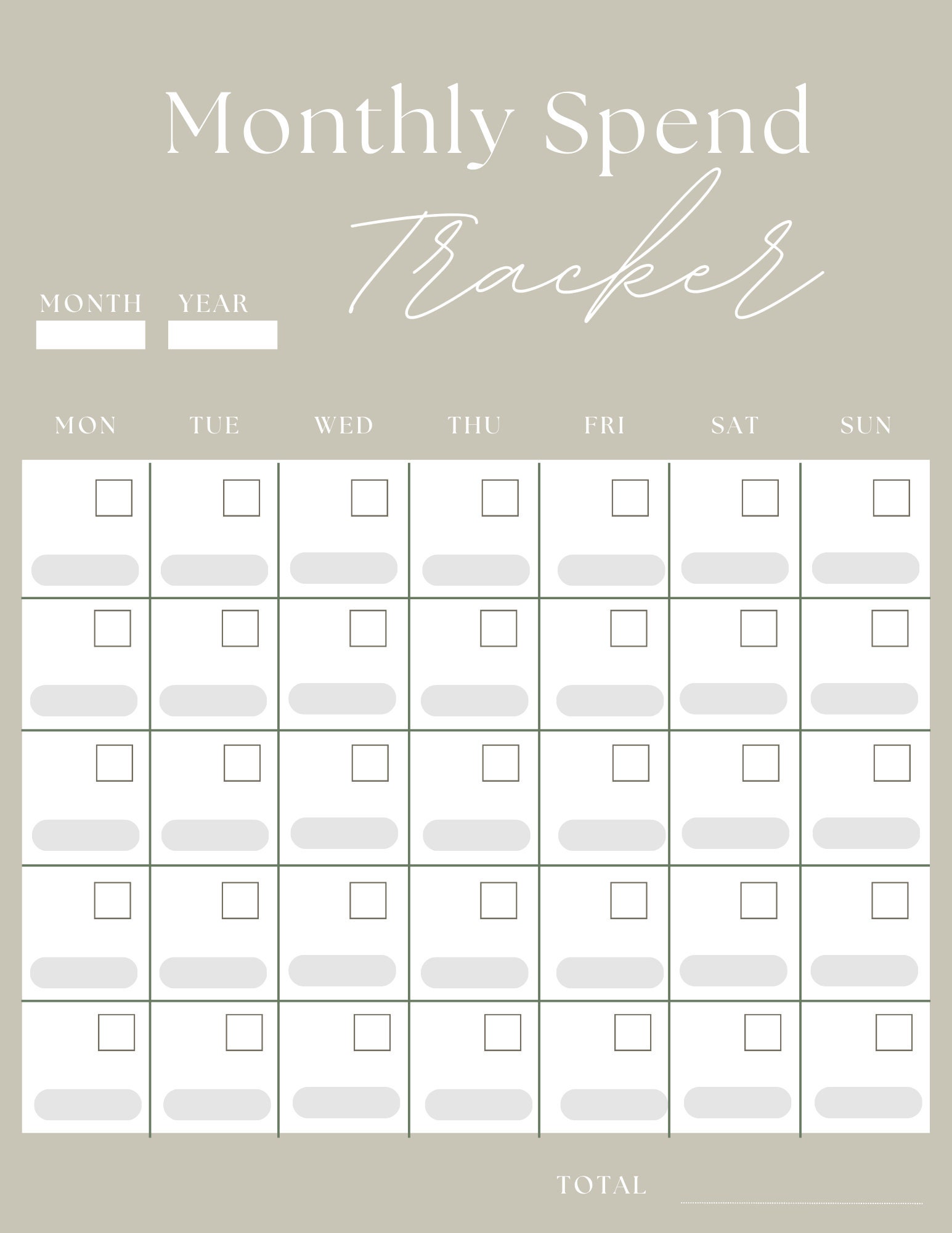 Digital Monthly Budget Planner Aesthetic Budget Tracker - Etsy