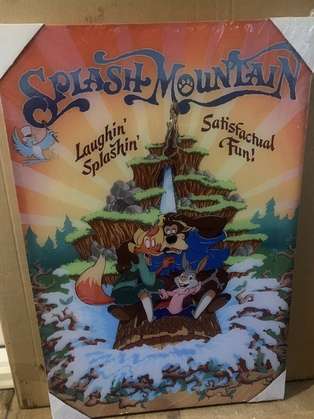 Disney Splash Mountain Brer Bear Fox Rabbit Wrapped Canvas Art ...