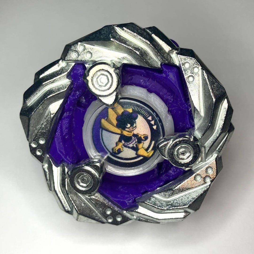 Beyblade X Grape Juice 8-ball-60tb FULL RUBBER Dual-spin 3D Print ...