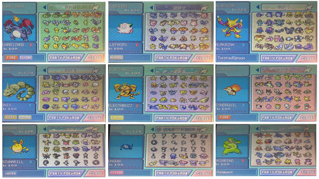 Unlocked Pokemon Heartgold Complete Shiny Pokedex Max Items DS Instant ...