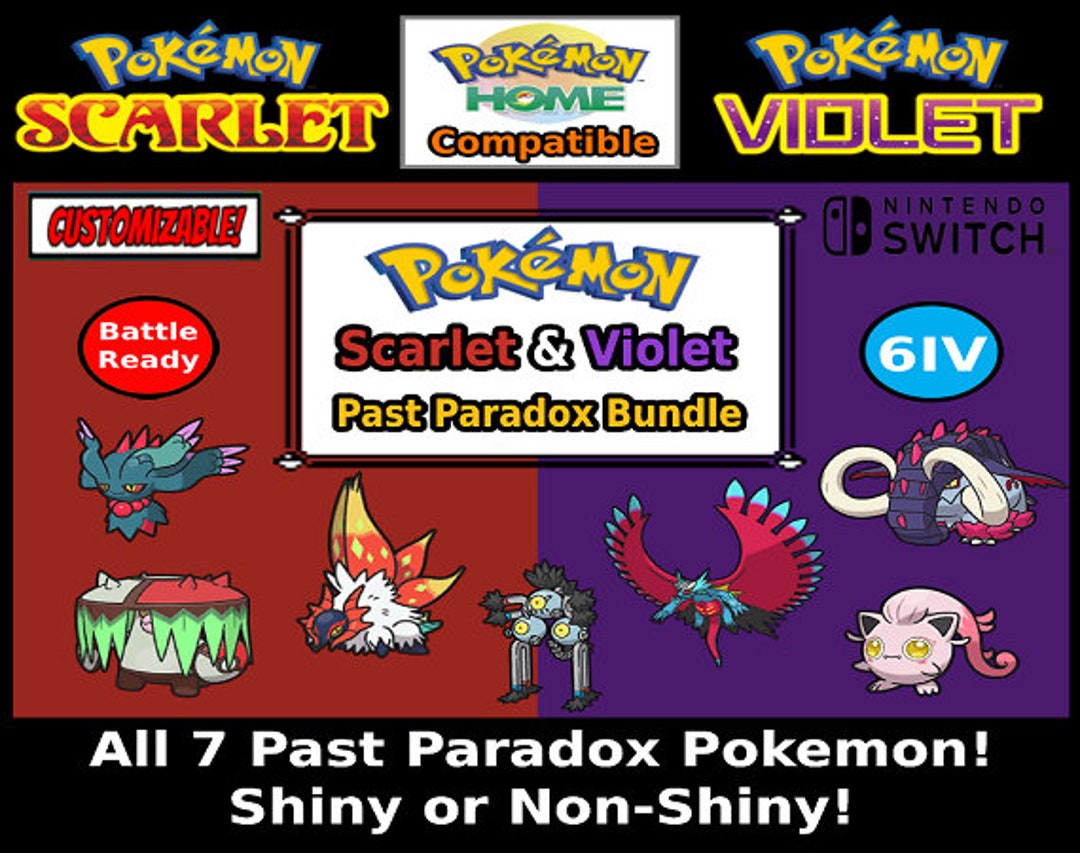 Past Paradox Bundle Pokemon Scarlet Violet Fast Delivery - Etsy