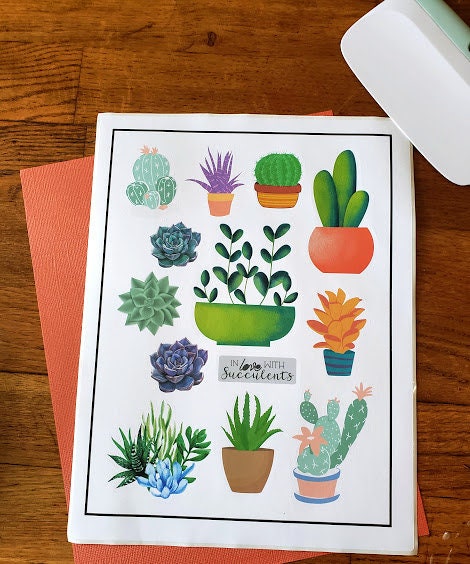 Greenery Sticker Set Plants & Leaves Green Plant Stickers 13 Plant ...