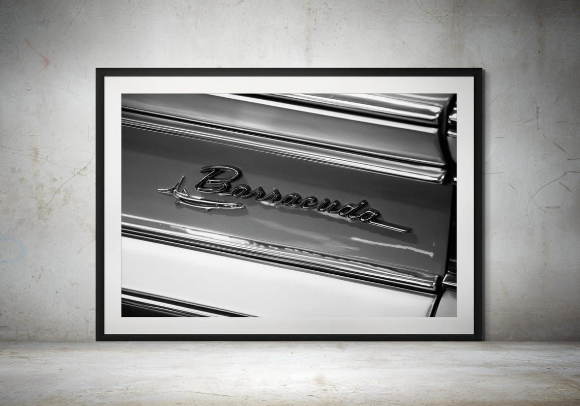 1968 Plymouth Barracuda Emblem Close-up Print – Iconic Mopar Muscle Car ...