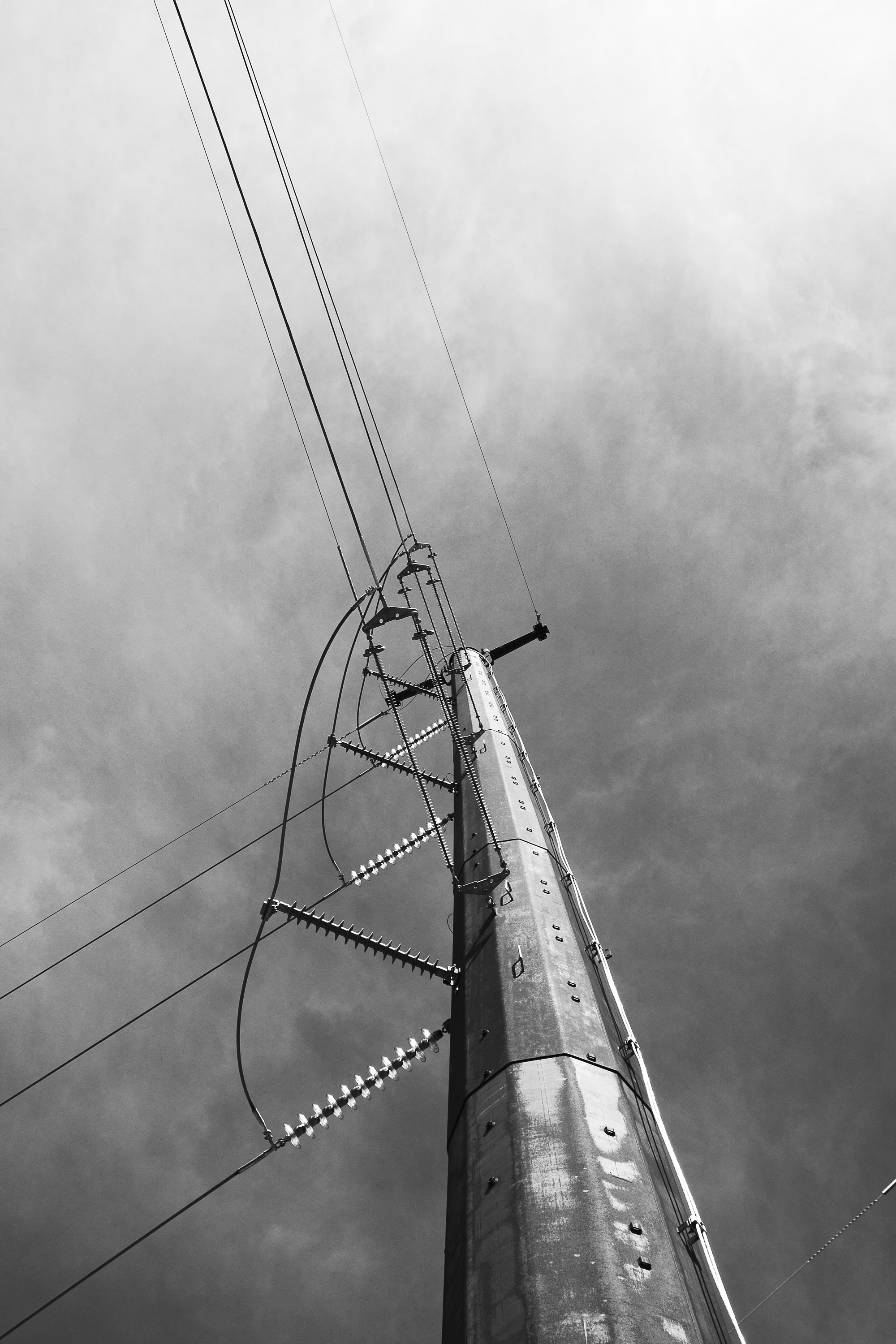Boulder Colorado Industrial Utility Pole Fine Art Print, Black and ...