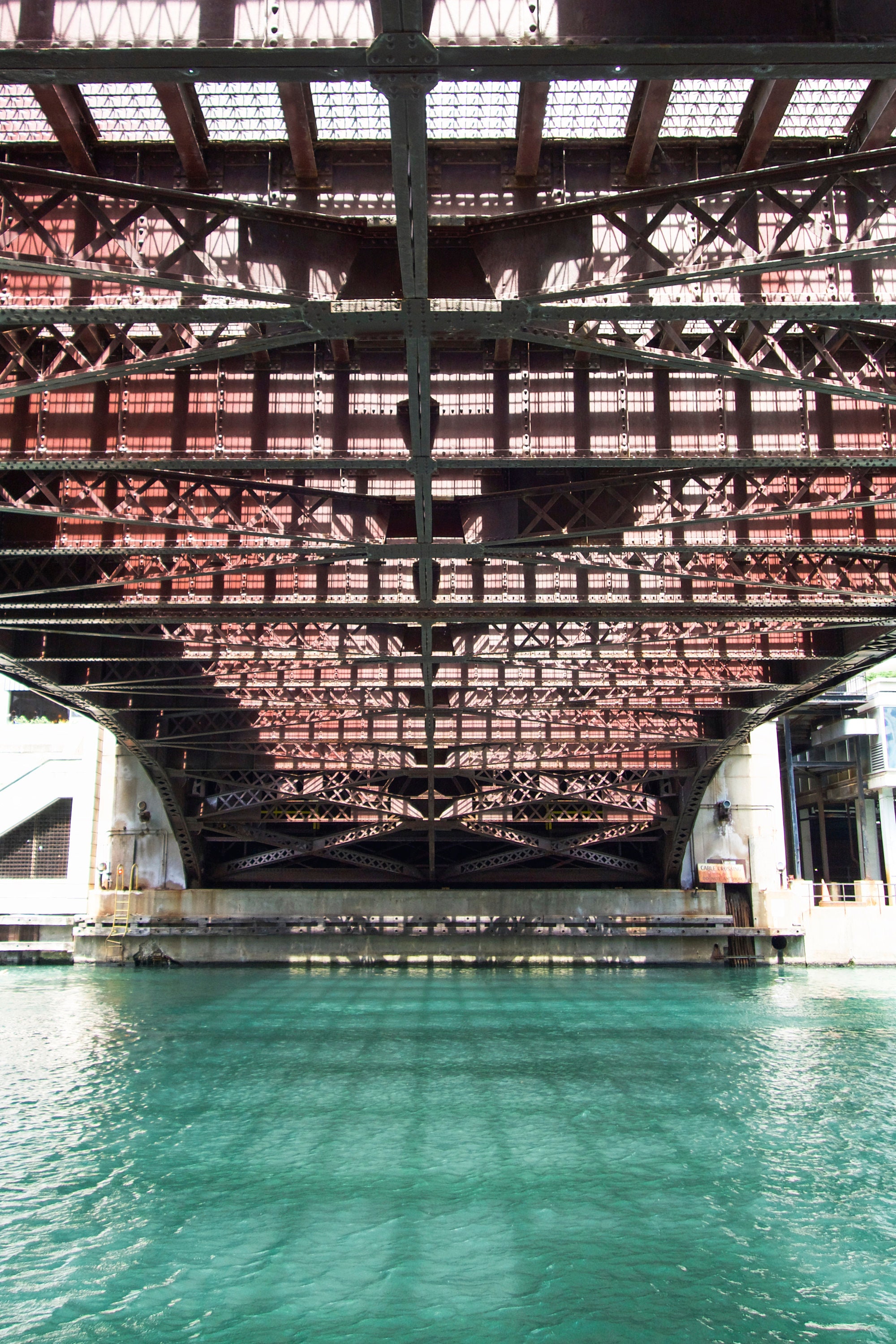 Dearborn Street Bridge Over Chicago River, Color Photography Print ...