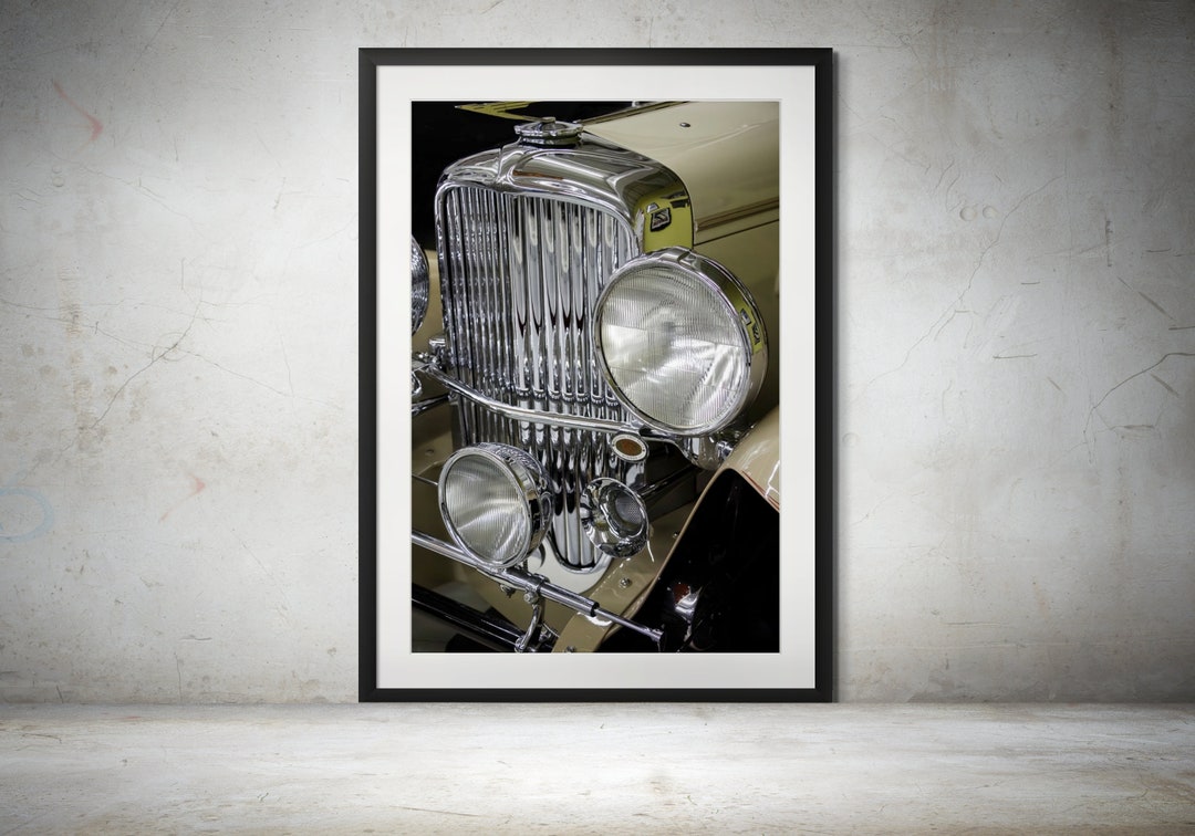 1929 Duesenberg Model J 7 Passenger Front End and Grill Vintage Car ...