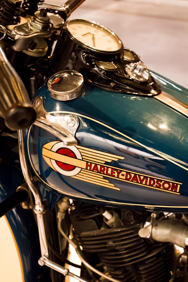 1936 Harley-davidson EL Knucklehead – Flying Wheel Logo, Vintage ...