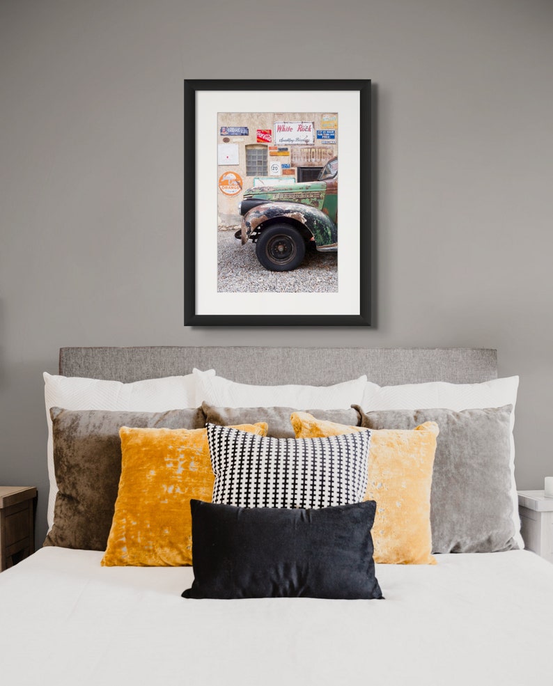 Antique Chevy Truck Front End Color Photograph Print - Rustic Alley ...
