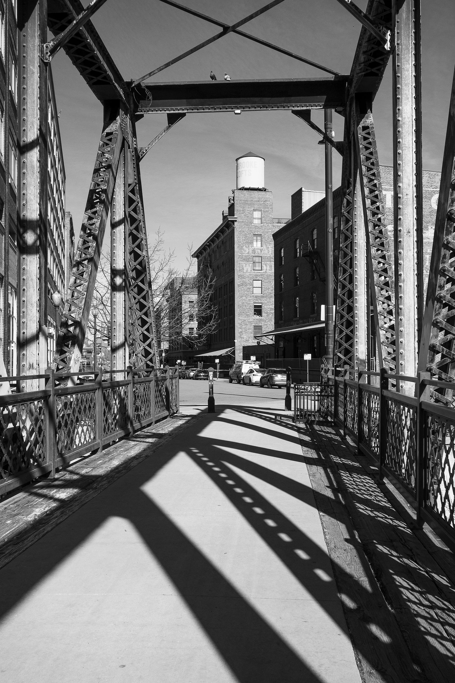 Wynkoop Street Railroad Bridge: Black and White Photography Print ...