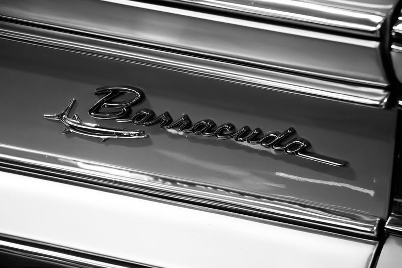 1968 Plymouth Barracuda Emblem Close-up Print – Iconic Mopar Muscle Car ...