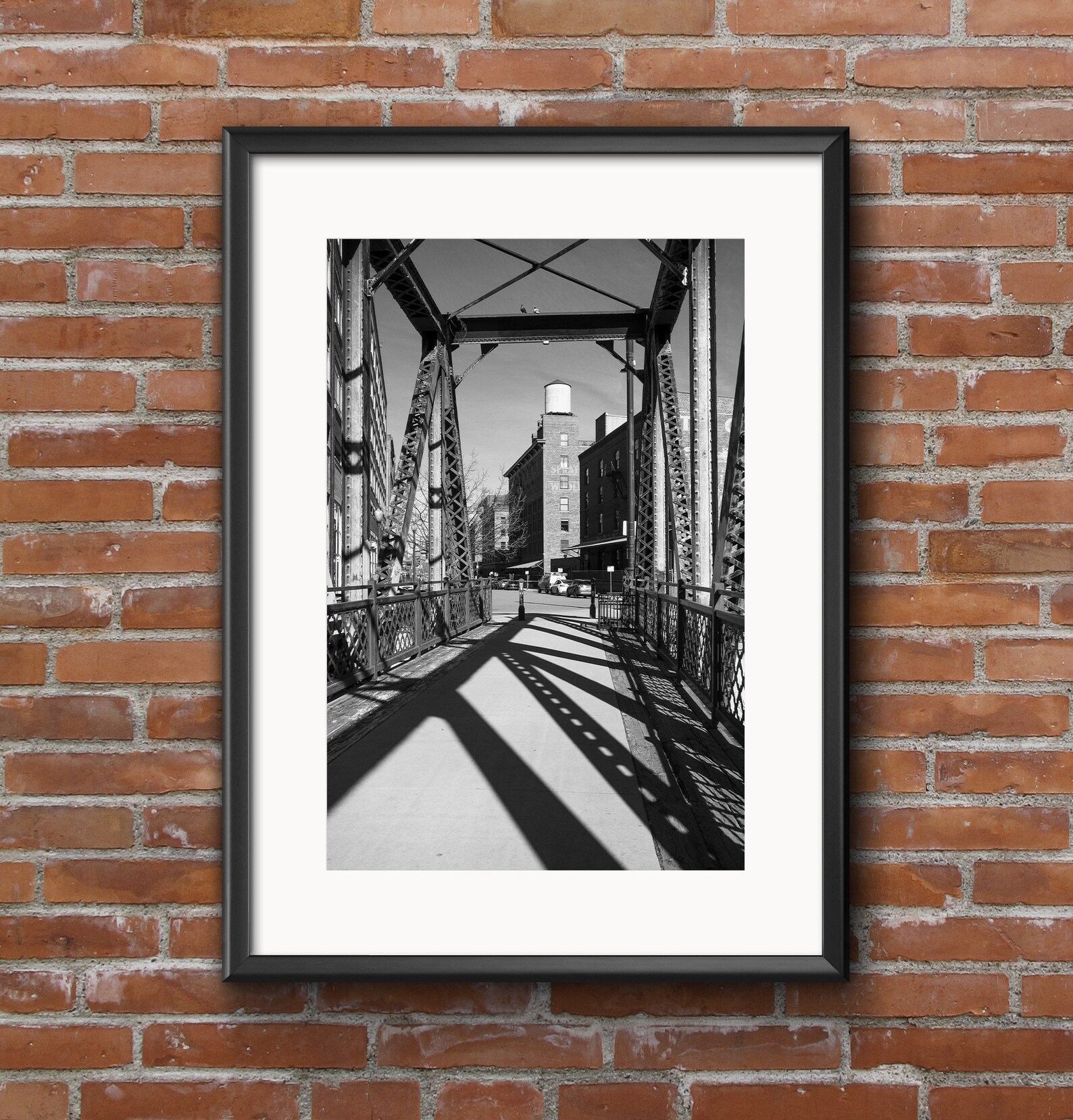 Wynkoop Street Railroad Bridge: Black and White Photography Print ...