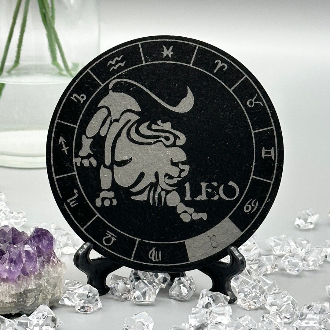 Leo Zodiac Astrological Star Sign Coaster - Etsy