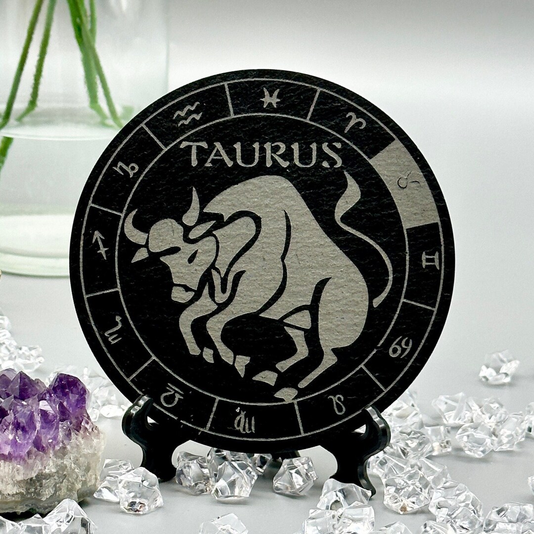 Taurus Zodiac Astrological Star Sign Coaster - Etsy