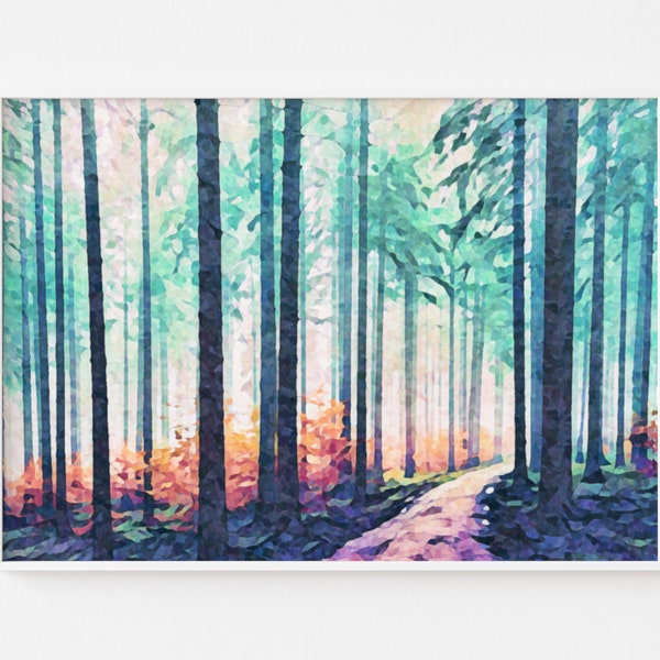 Path Through Woods - Etsy