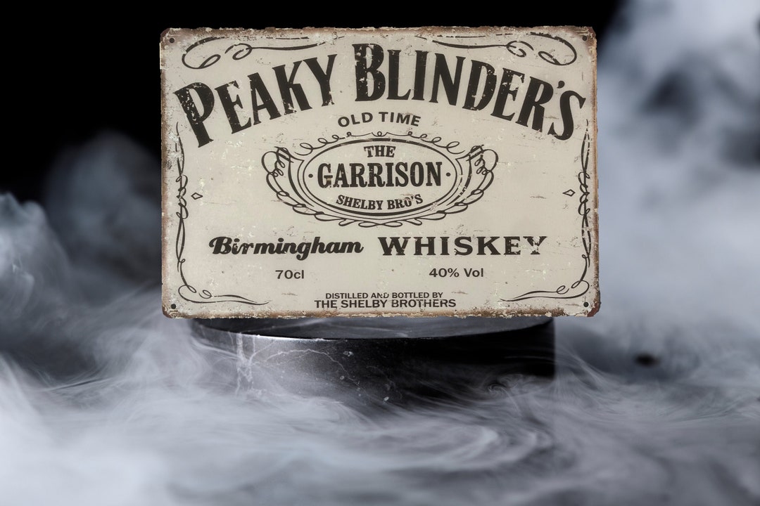 Tin Sign Peaky Blinder's Whiskey Thomas Shelby Retro - Etsy