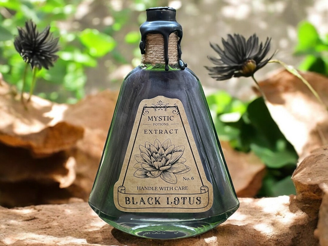 Black Lotus Extract, Dnd, LARP, Lotus, Potion, Handmade, Alchemy, Magic ...