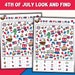 4th of July I Spy Activity, 4th of July Printable Activity for Kids ...