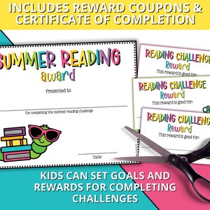 Summer Reading Challenge for Kids, Reading Printable Activities ...