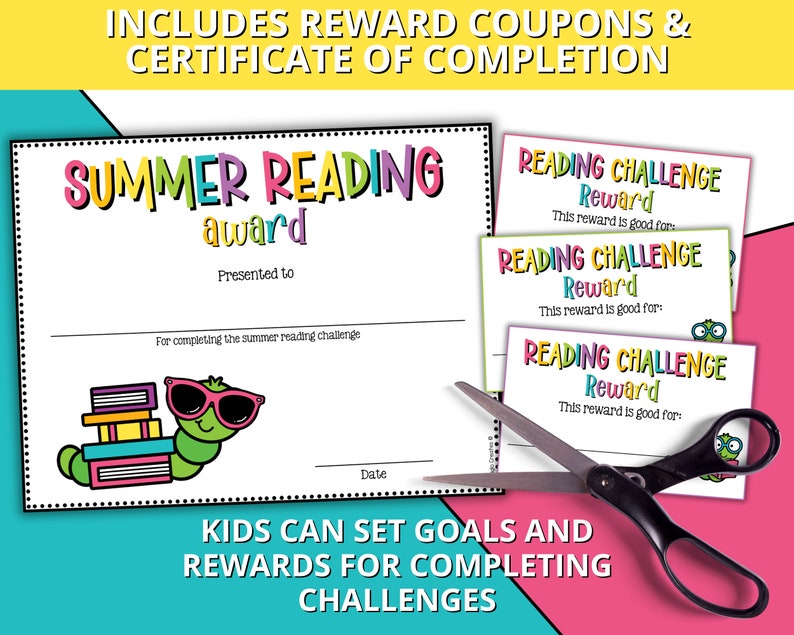 Summer Reading Challenge for Kids, Reading Printable Activities ...